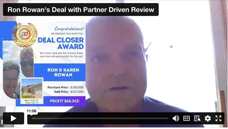 Ron Rowan's Deal with Partner Driven | Partner Reviews